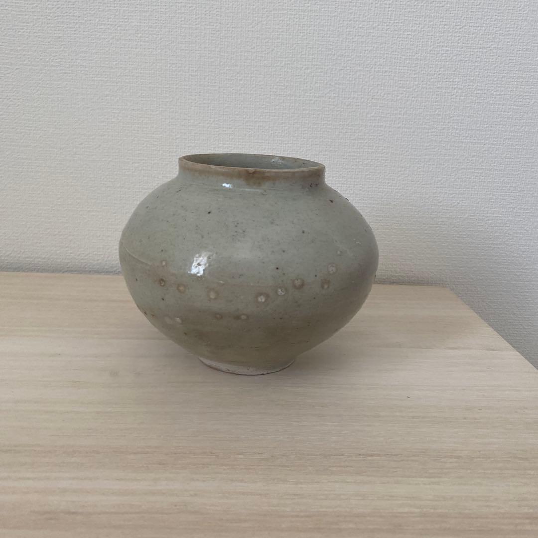 李朝 白磁 小壺 高さ11cm 花入
