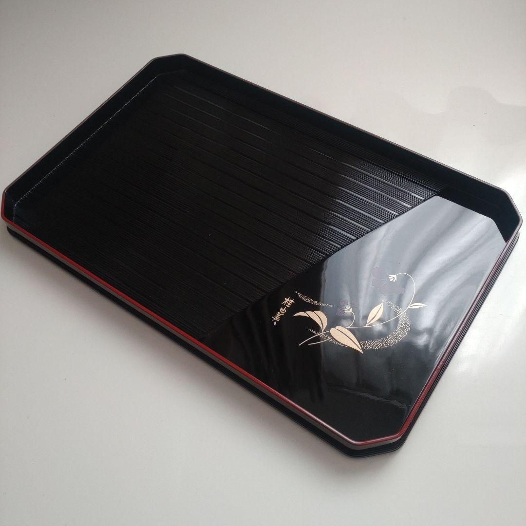 【美品】桂由美 漆器 5点×5客セット（お盆、親子椀、箸、箸置き）