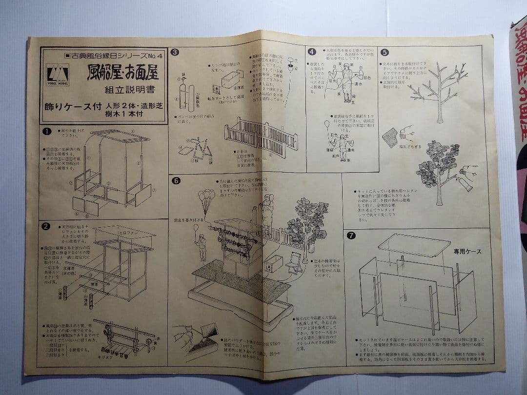 古典風俗縁日シリーズ　風船屋・お面屋　プラモデル