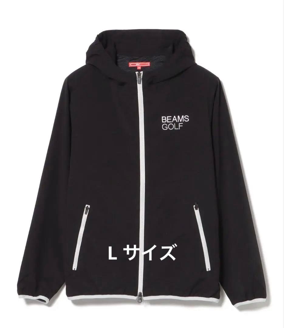 BEAMS 撥水 ストレッチフルジップフーディ ブラック