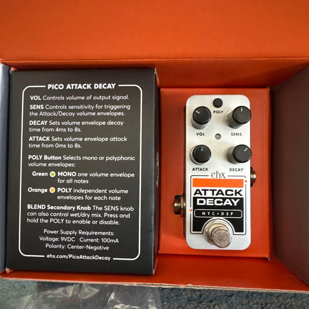 EHX Pico Attack Decay ギターエフェクター