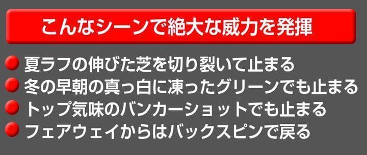 【選べる2本】誰もが強烈バックスピン！止まって戻って寄せワン連発激スピンウェッジ