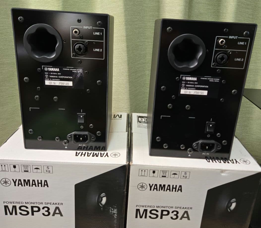 Yamaha MSP3A パワードモニタースピーカー 2台 スタンド付