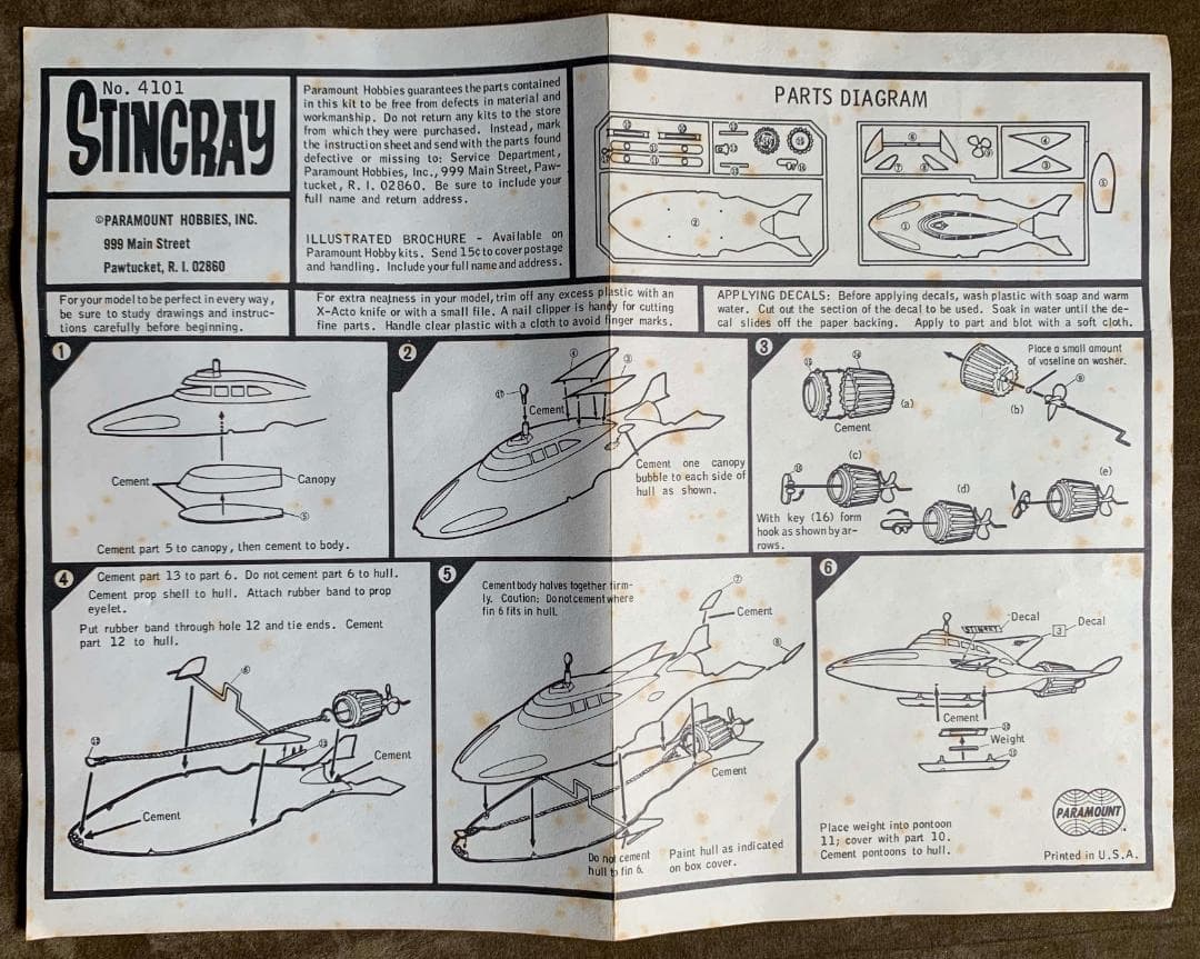 USA輸出版　ミドリ商会　海底原子力潜水艦　スティングレー