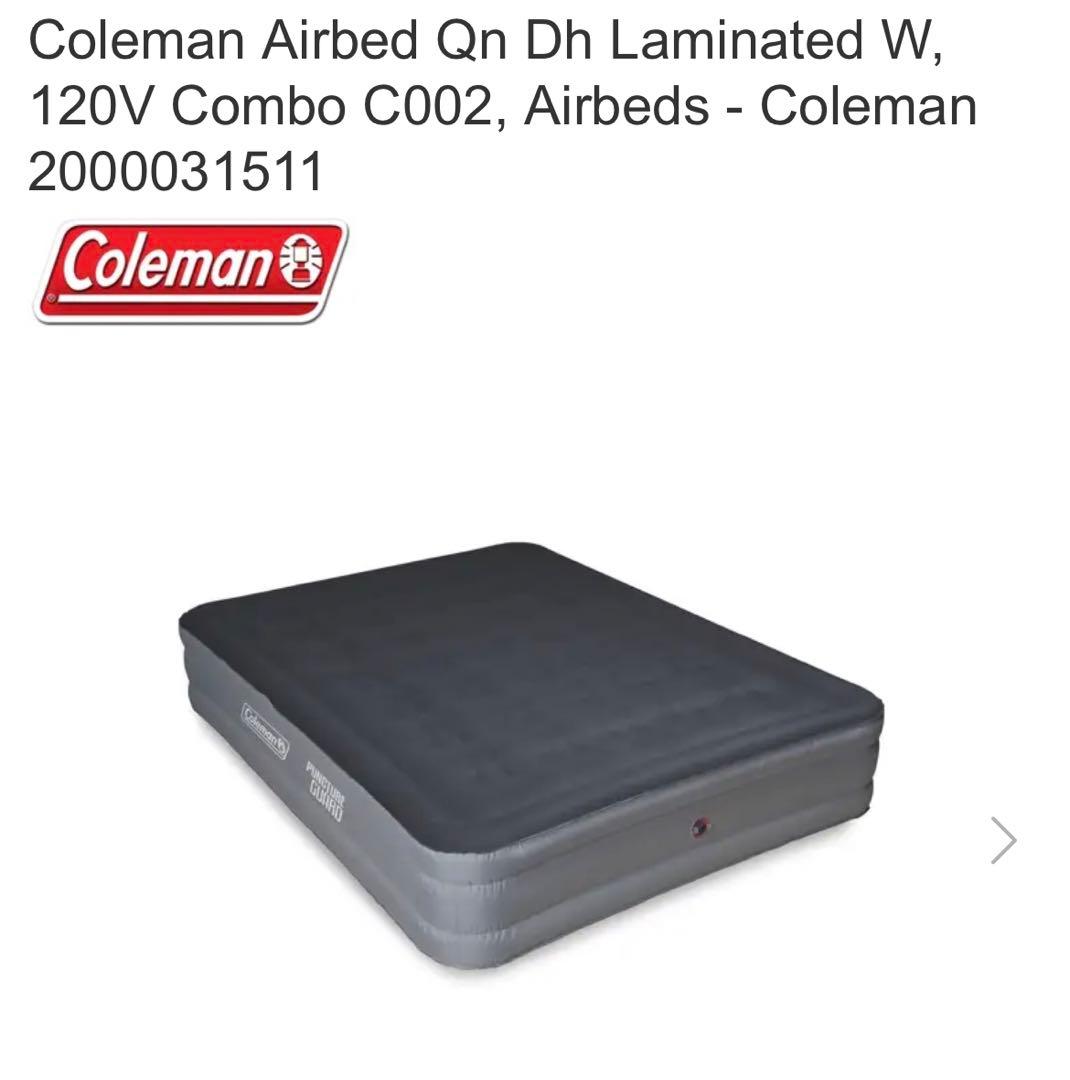 Coleman ダブルハイ エアマット & 電動ポンプ