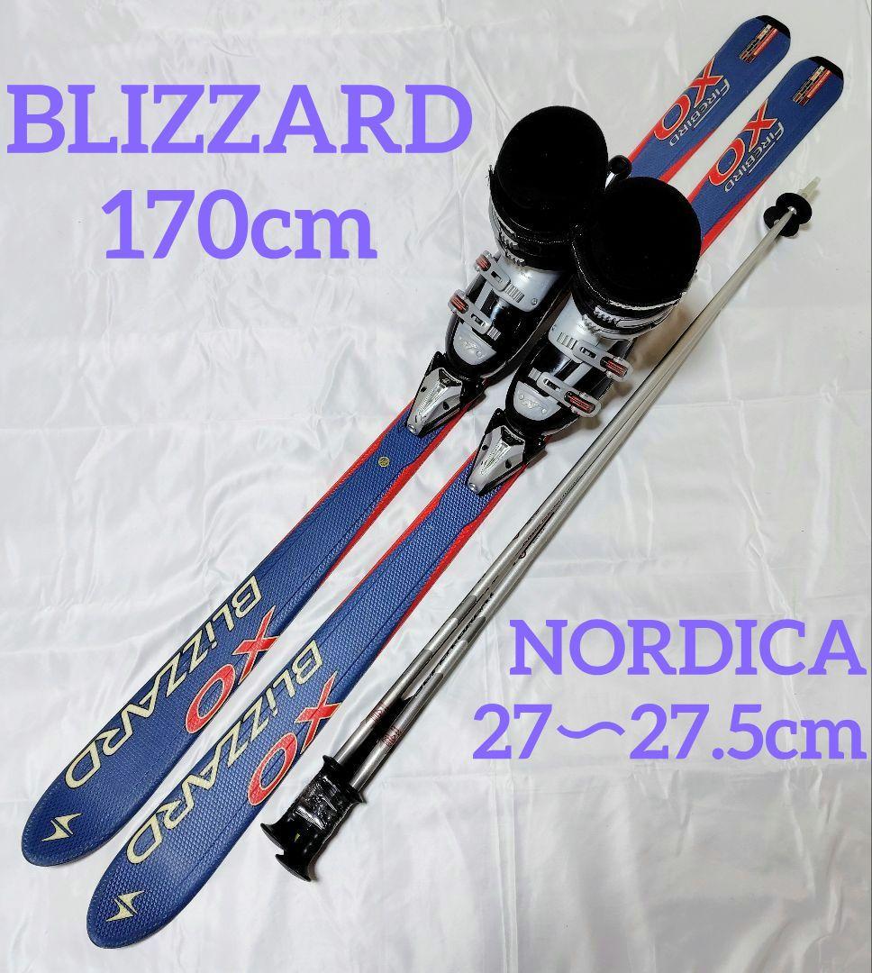 C■スキーセット■BLIZZARD170cm■NORDICA 27〜27.5cm