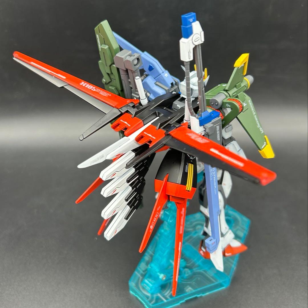 ガンプラ塗装済完成品 EGストライクガンダム三体+オプションパーツセット