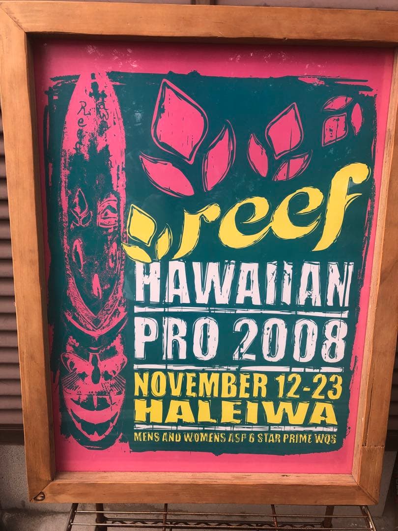 サーフィン ポスター reef HAWAIIAN PRO 2008