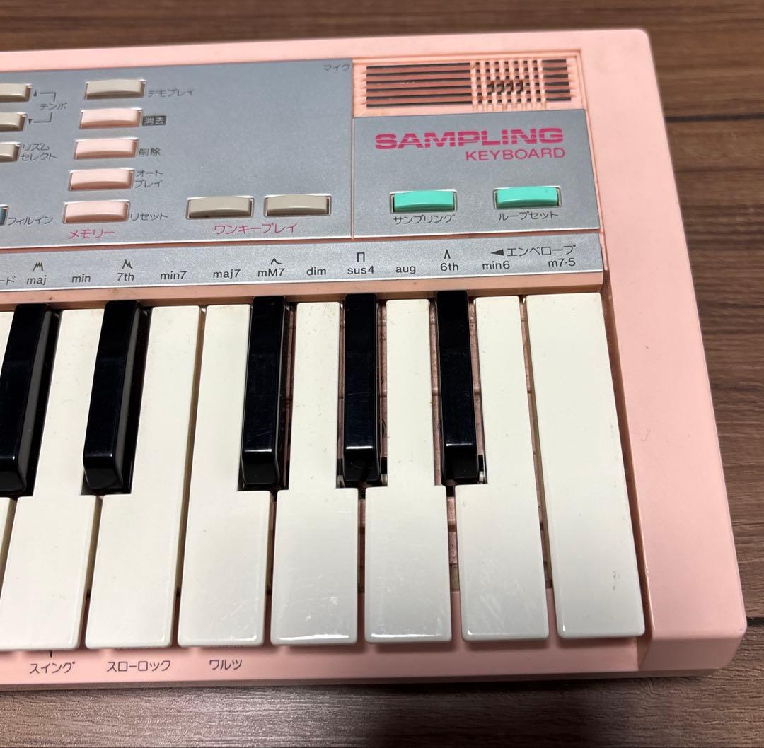 CASIO サンプリングキーボード SK-1 ピンク 取説付き 動作確認済み