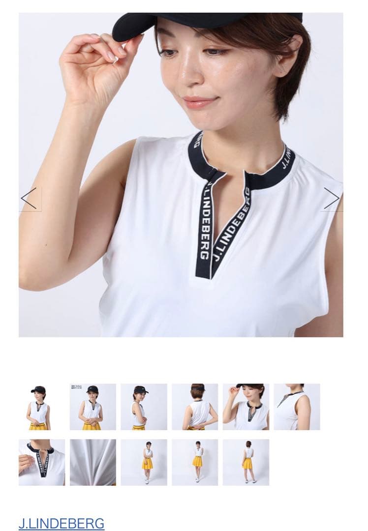 J.LINDEBERG 42 ノースリーブ　ゴルフ