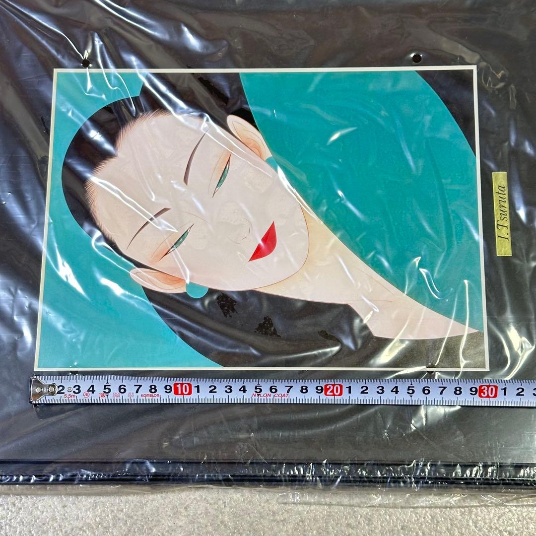 【希少品】鶴田一郎　美人画　絵画　日本女性　額入り　年代物　保管品　骨董