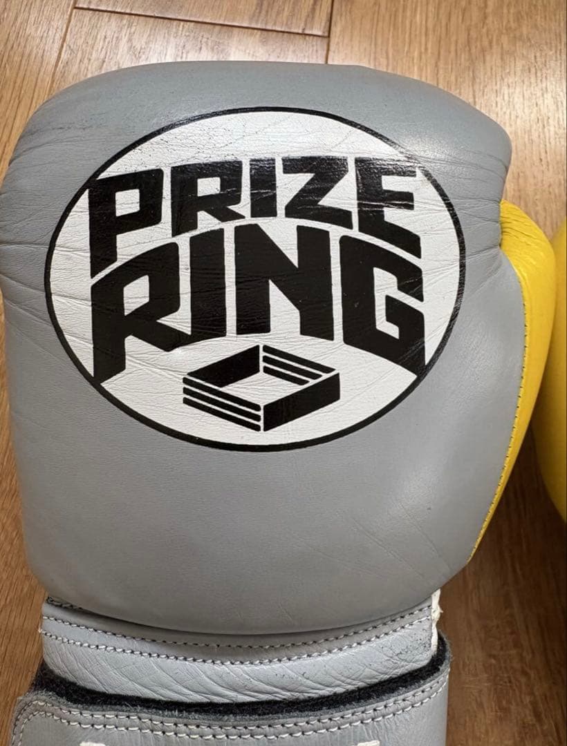 ボクシング PRIZE RING boxing gloves Grey/Yellow 8oz