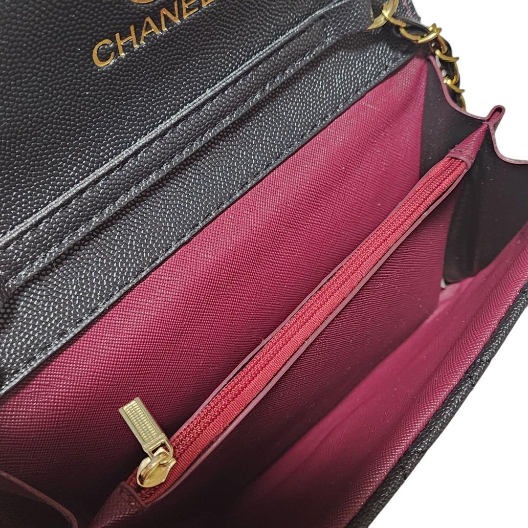 CHANEL　長財布　チェーンウォレット　キルティング　ノベルティ