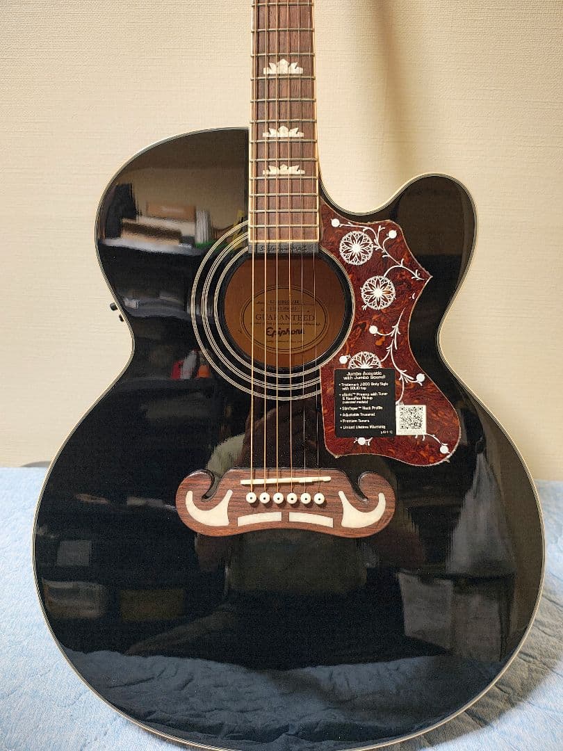 Epiphone EJ-200SCE/極美品/専用ケース付