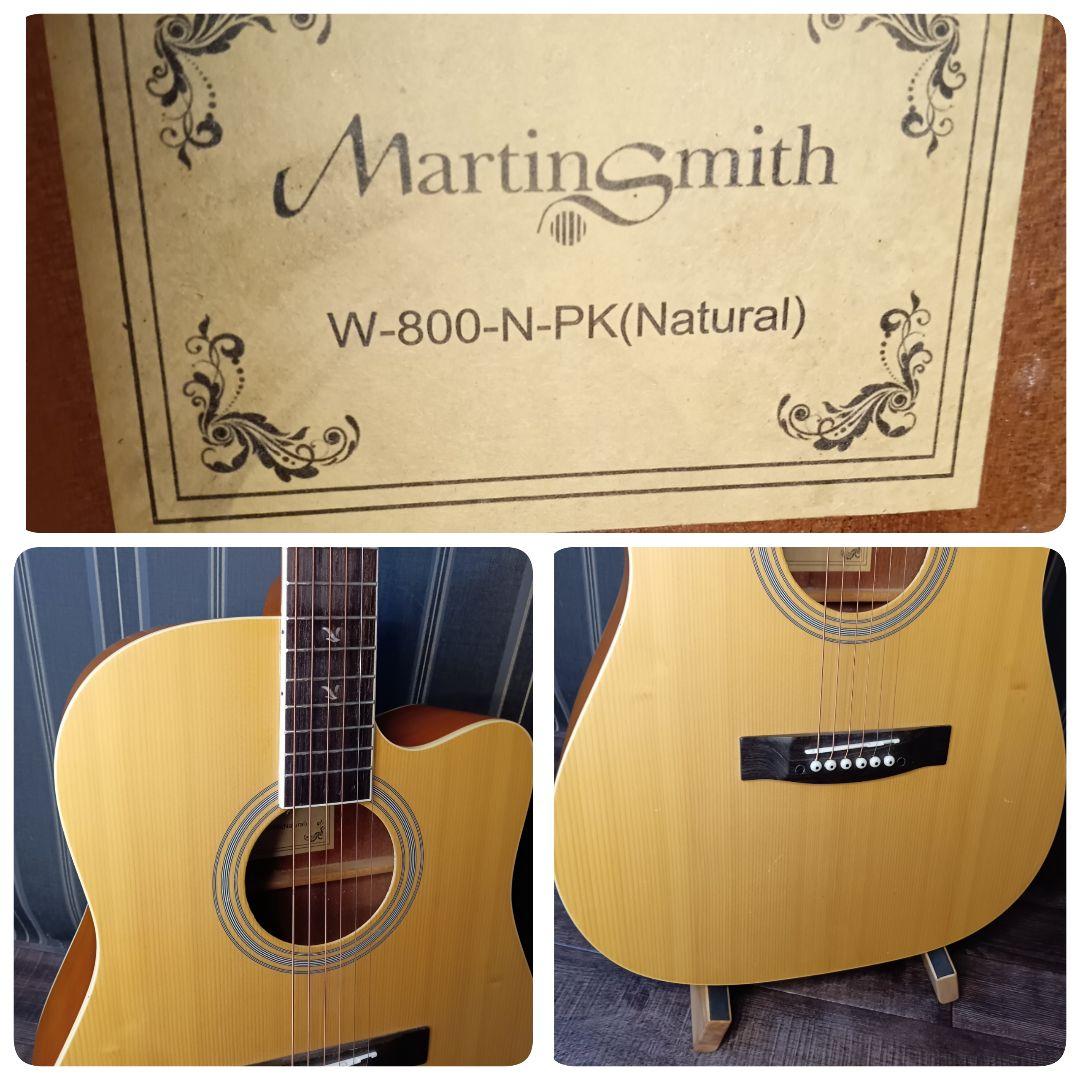 オシャレ 装飾 Martin Smith アコースティックギター アコギ 初心者