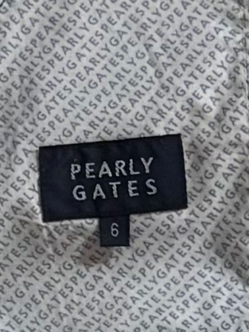 PEARLY GATES チェック柄パンツ ネイビー