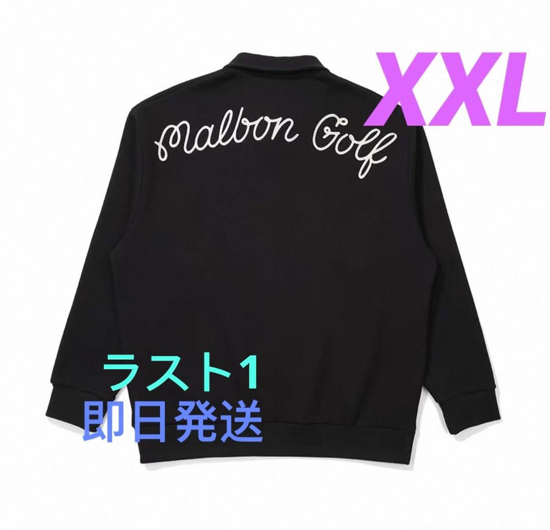 即日発送新品ゴルフ MALBON GOLF 長袖ハーフジップスウェット XXL