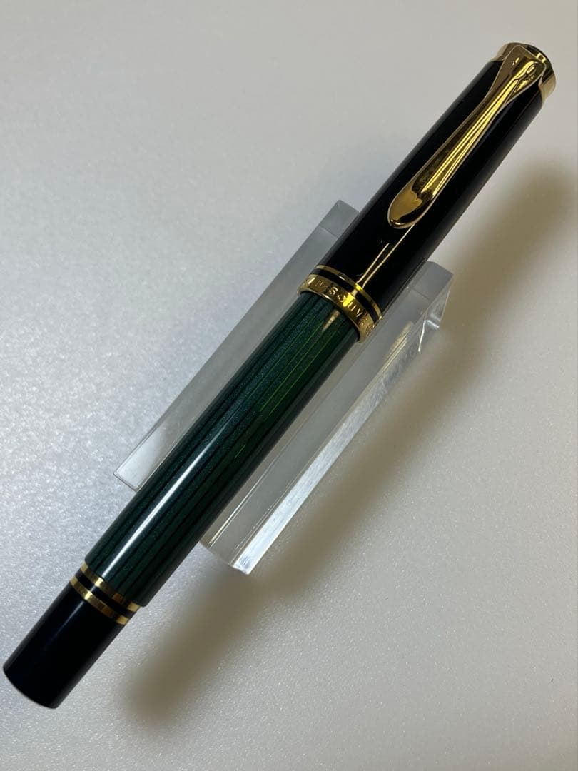 Pelikan　ペリカン　M300　緑縞　M-nib