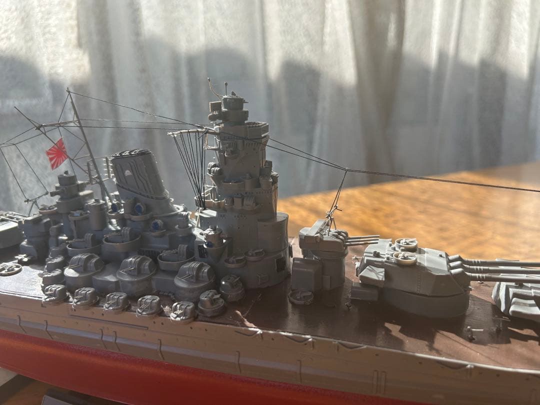 (超精密製作)男達の戦艦大和最終型 サイズ1/350完成品(送料込み)販売です。