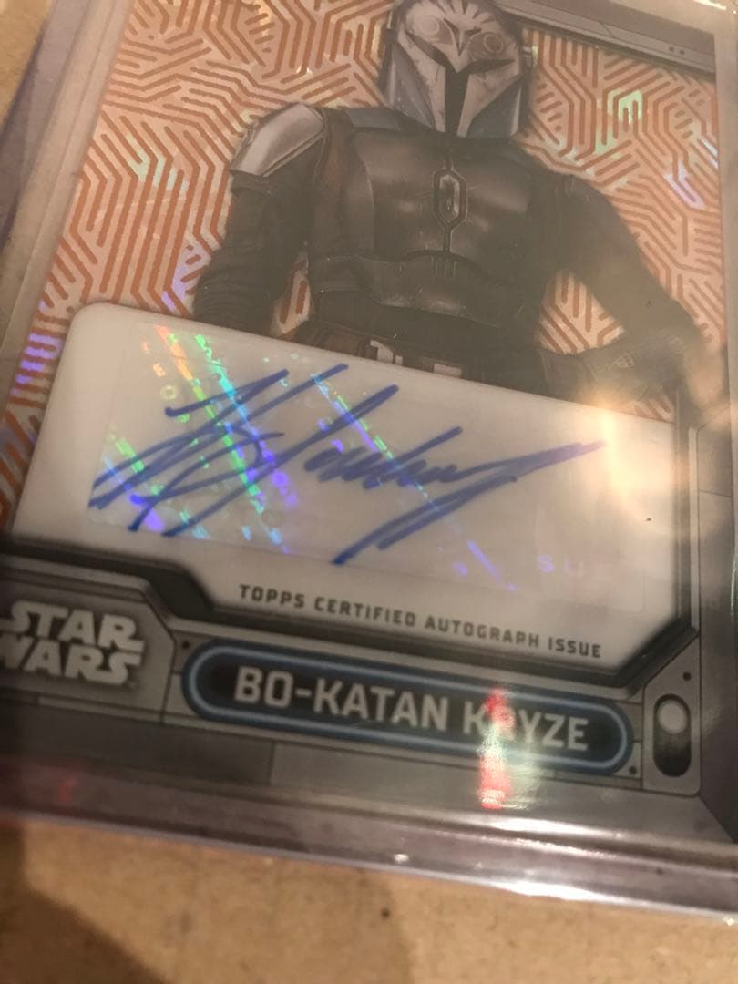 スターウォーズ　マンダロリアン　ボカターン　topps 直筆サイン　グローグー