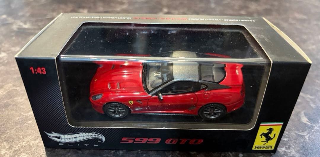 ミニカー Hot Wheels Ferrari 599 GTO 1:43