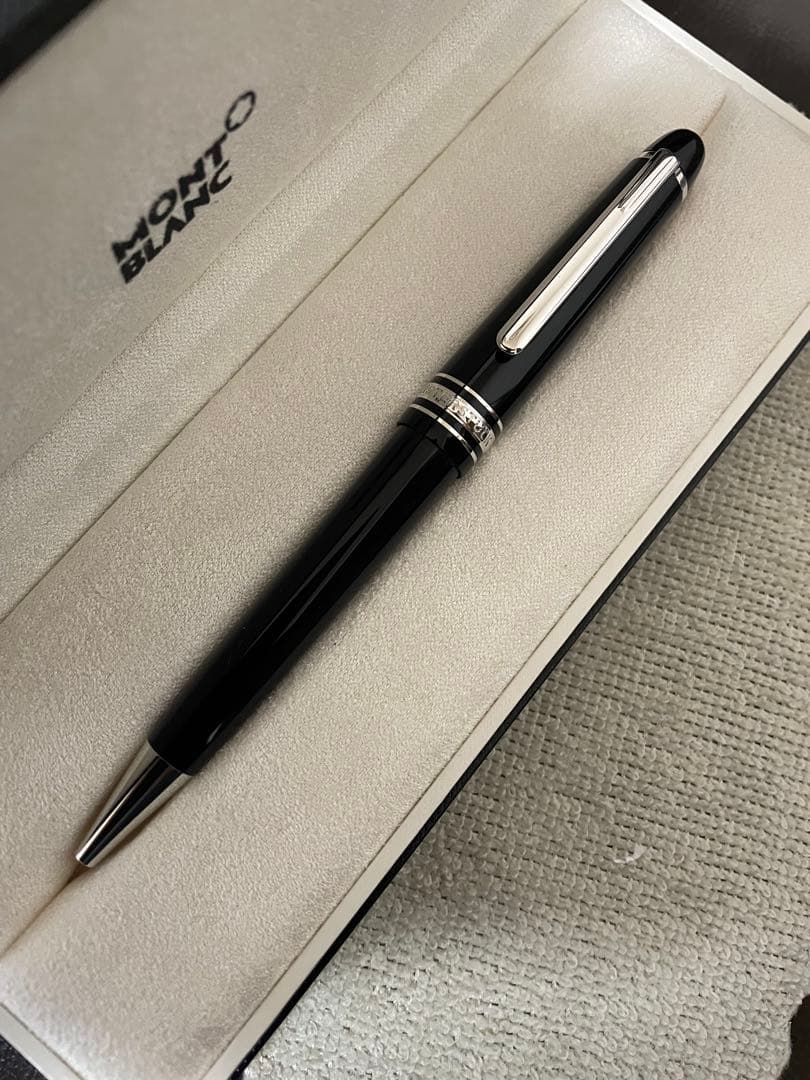 ◾️MONTBLANC モンブランミッドサイズ ボールペン ◾️プラチナ◾️化粧箱付