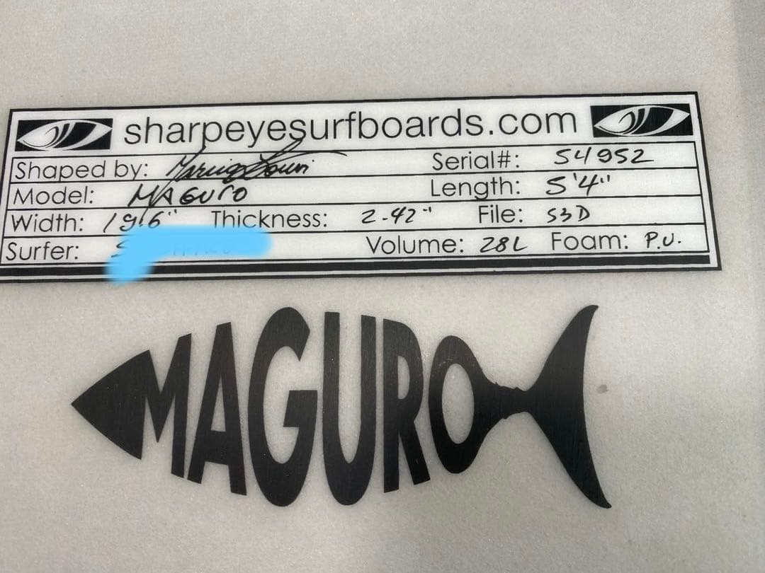 ⭐️手渡し限定SHARP EYE MAGURO フィッシュクワッド5'4