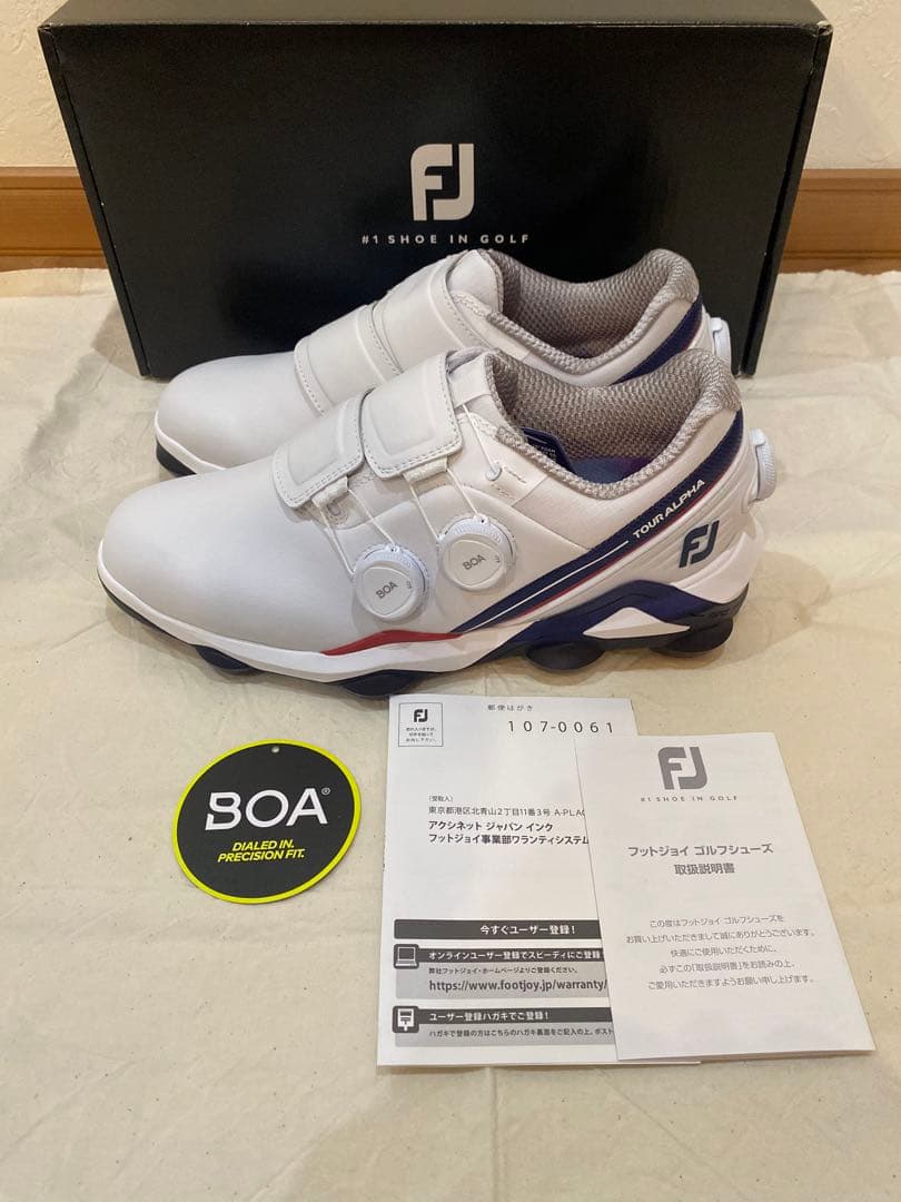 ［美品］FootJoy フットジョイMEN'S ツアーアルファ トリプル BOA