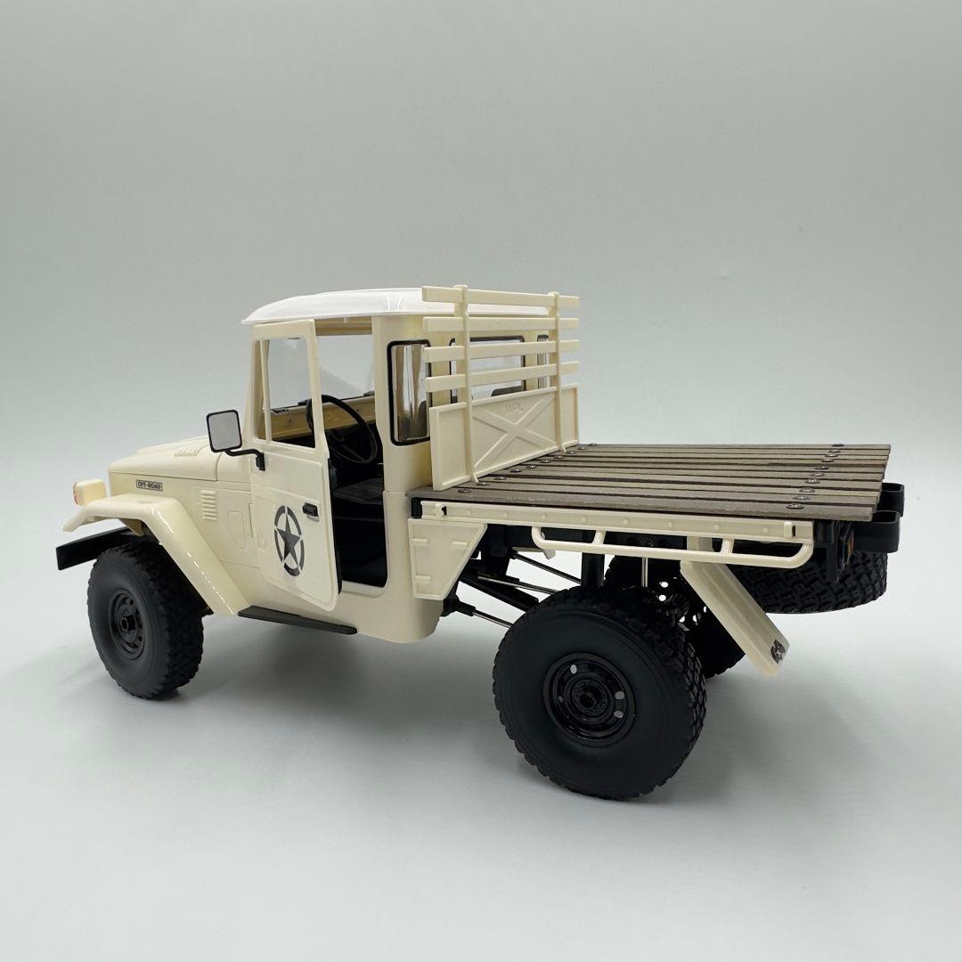 ラス１【新品】WPL C44 RTR 木製フラットベッド仕様 RCカー 1/12