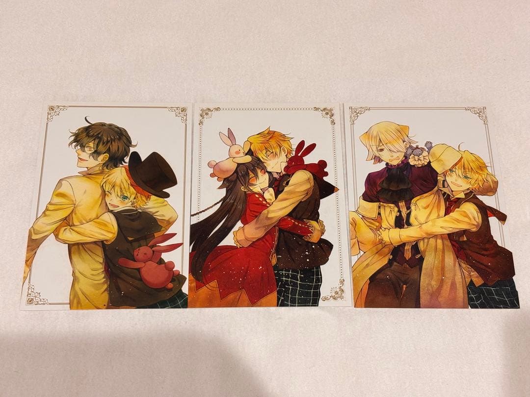PandoraHearts 抱きつき ポストカード原画展　5点セット