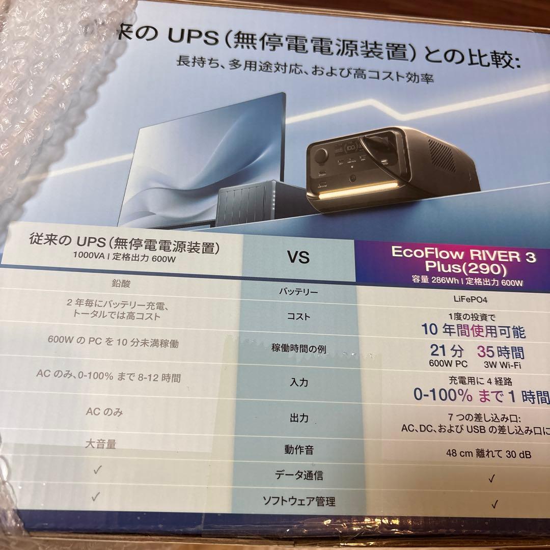 新品　即発送EcoFlow エコフロー ポータブル電源  3 Plus