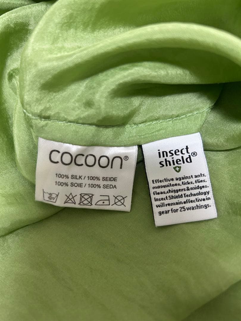 COCOON Travel Sheet 100%シルク Insect