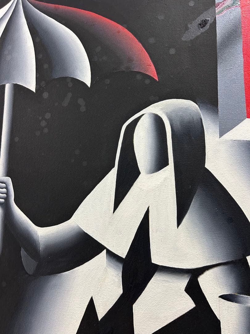 貴重一点物マークコスタビMARK KOSTABI 油絵BAPTISM1988