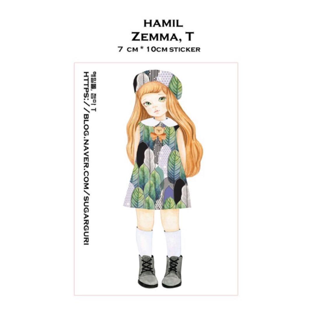 No.6【送料別】hamil ハミル ステッカー 7枚セット