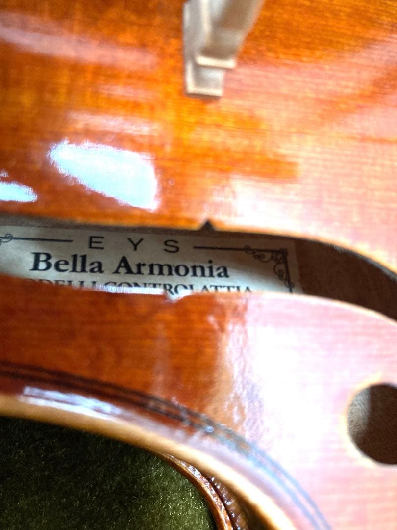 Bella Armonia バイオリン本体と弓、ハードケース付き 状態良好