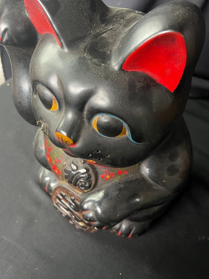 黒い招き猫 約30cm