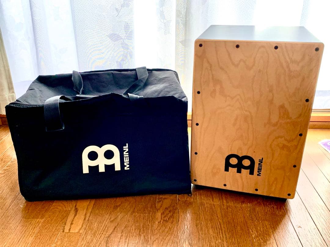 Meinl カホン ナチュラルブラック　純正のカバー付き