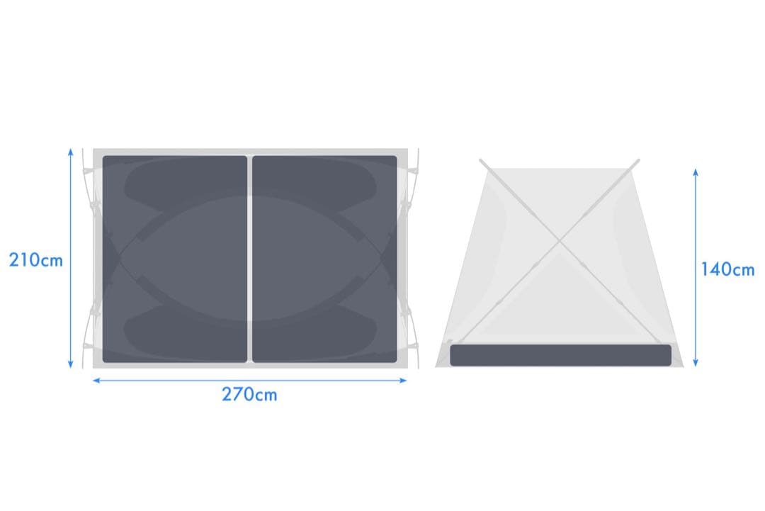 トーキョークラフト　カンガルーテントTC 4P キャンプ　インナーテント