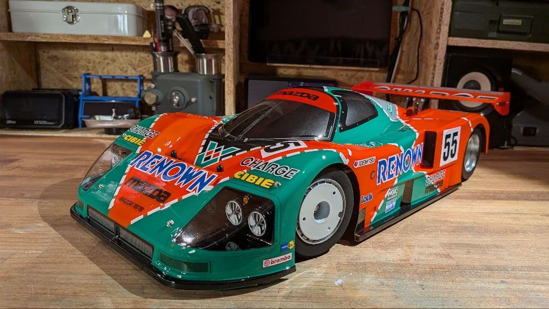 タミヤMazda 787B 1/10 　塗装済み完成品メカレス