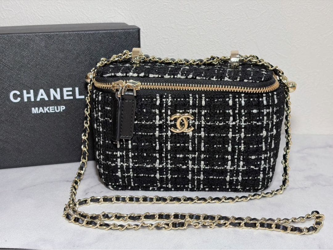 CHANEL シャネル　ノベルティ　チェーン　ショルダーバッグ　ツイード