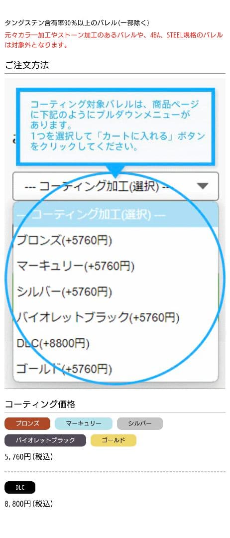 KATANA Sujin 水神　Sダーツマーキュリーコーティング