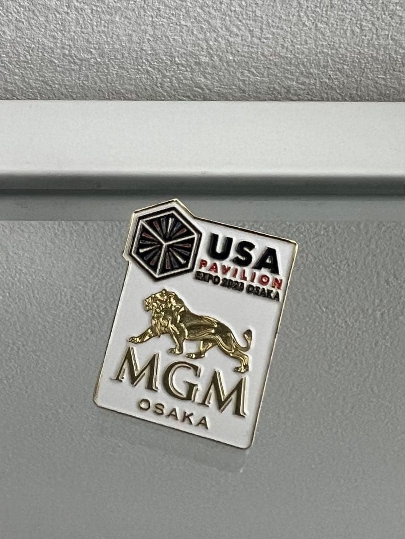 激レア！大阪関西万博アメリカ館 MGM ピンバッジ 2025