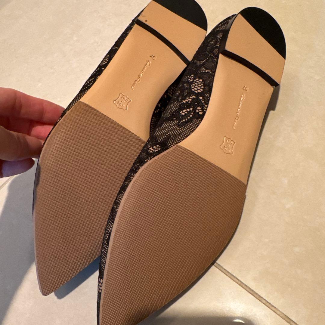 Gianvito Rossi フラットシューズ バレエシューズ 37 レース