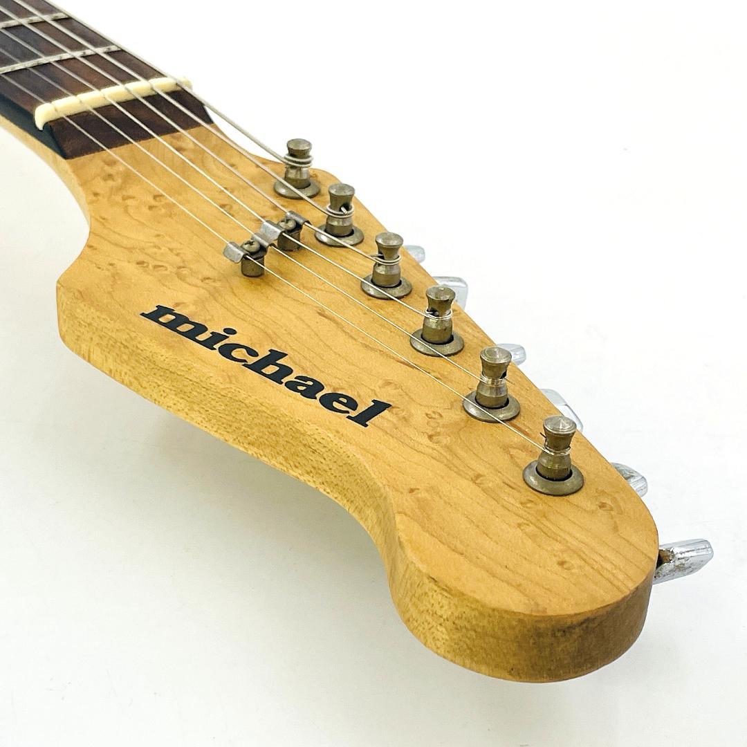 michael アンプ内蔵 ミニエレキギター スピーカー搭載【整備品】