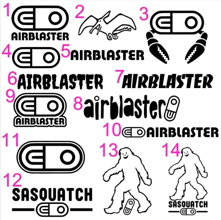 AIRBLASTER　エアーズラスター　ステッカー