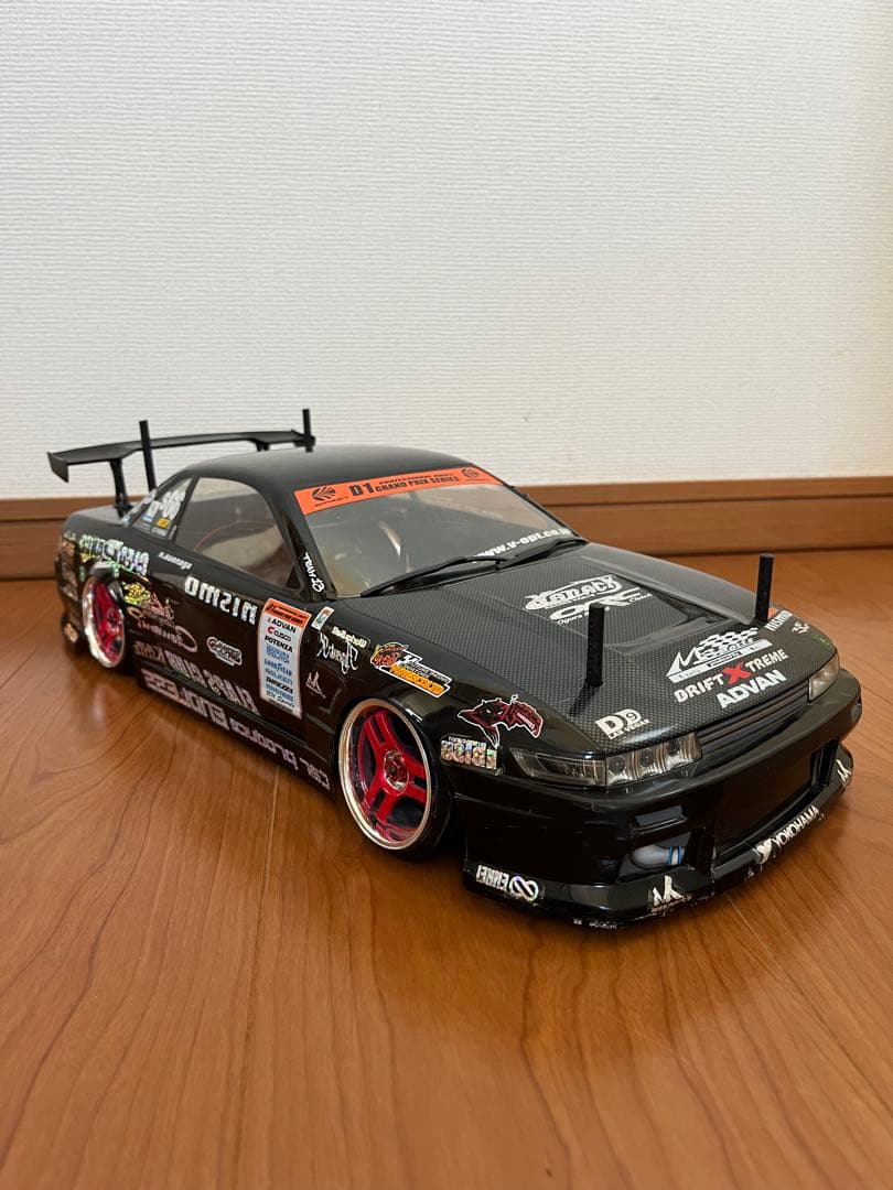 1/10 ラジコンドリフト ドリパケ S13シルビア　LED電飾付