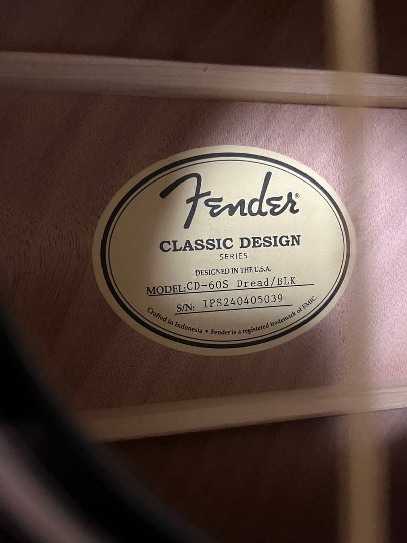 fender CD-60s アコースティックギター　中古