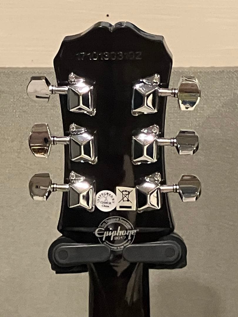 Epiphone 限定ブラック(希少トラ柄)エピフォン レスポール　美品
