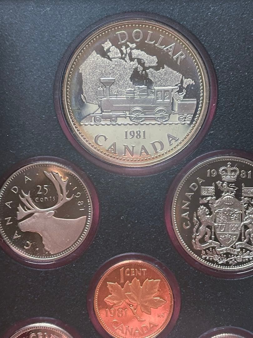 1981年  Canadianミント／プルーフセット・銀貨入り