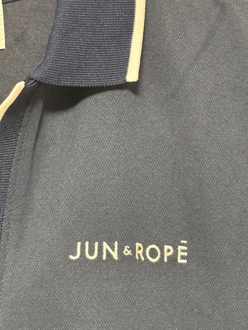 JUN&ROPE ネイビー 半袖ポロシャツ　新品未使用品